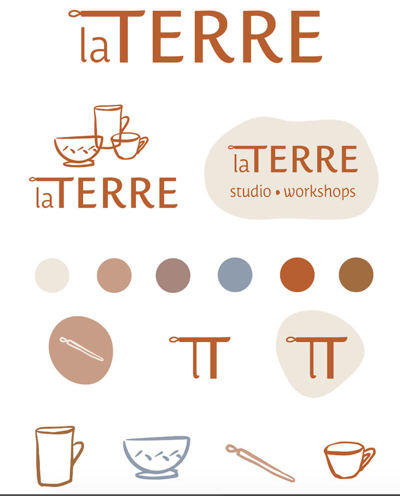 Latest project - La Terre, a pottery studio brand identity and ...