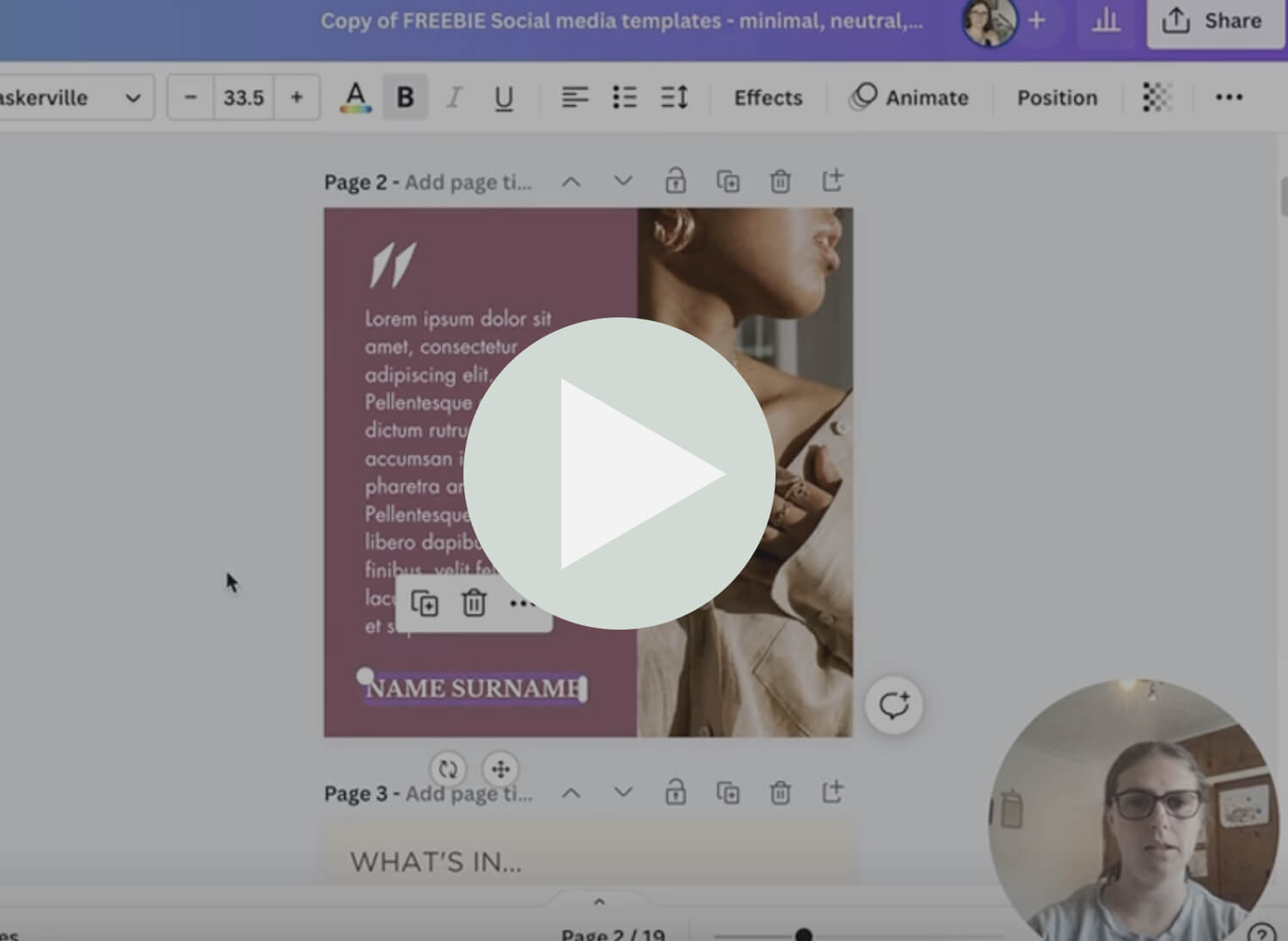 Canva template walkthrough/tutorial - Elm Leaf Studio